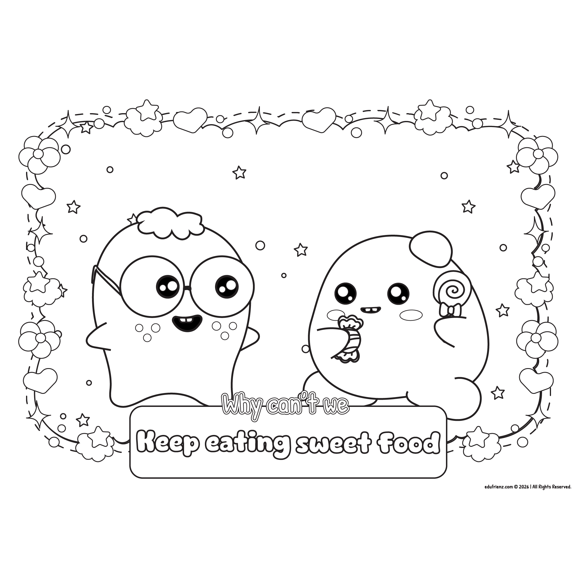 Why Can’t We Theme Page | Doodle Art Colouring
