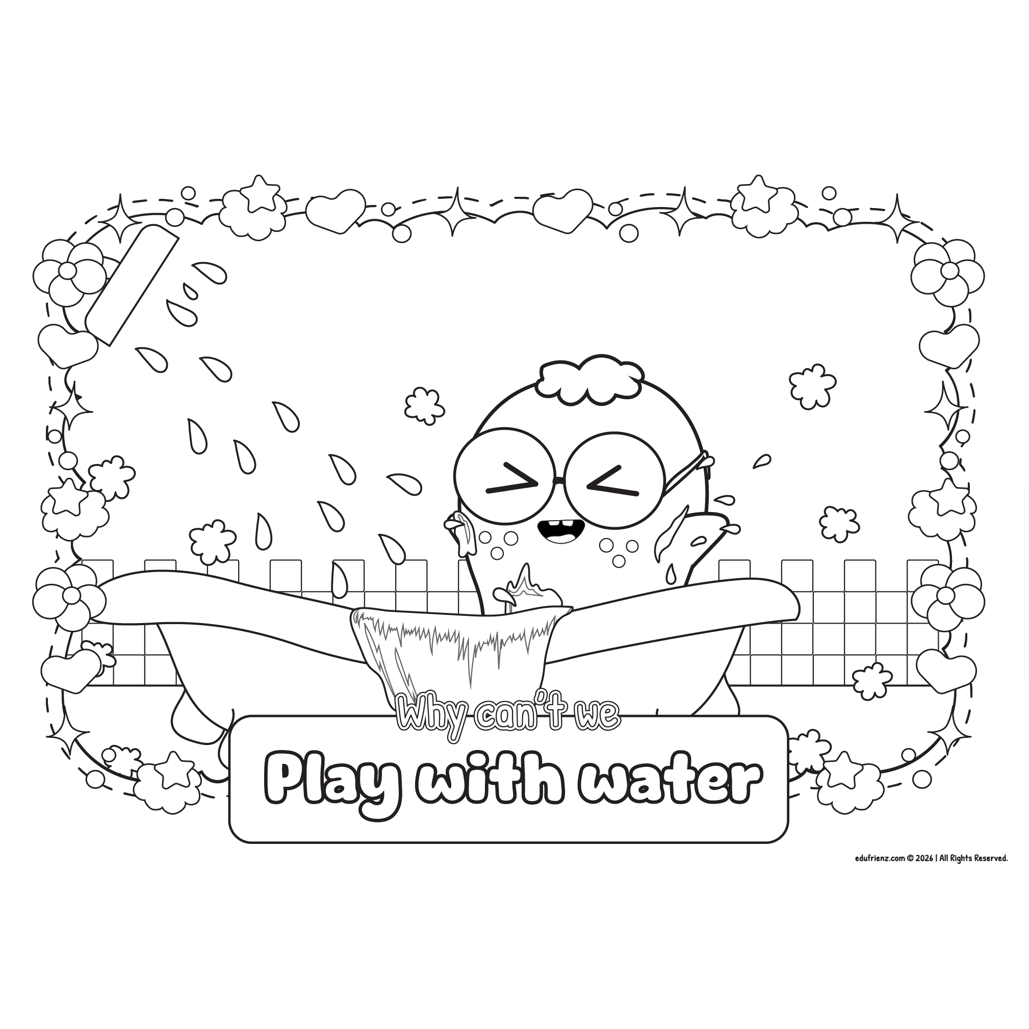 Why Can’t We Theme Page | Doodle Art Colouring