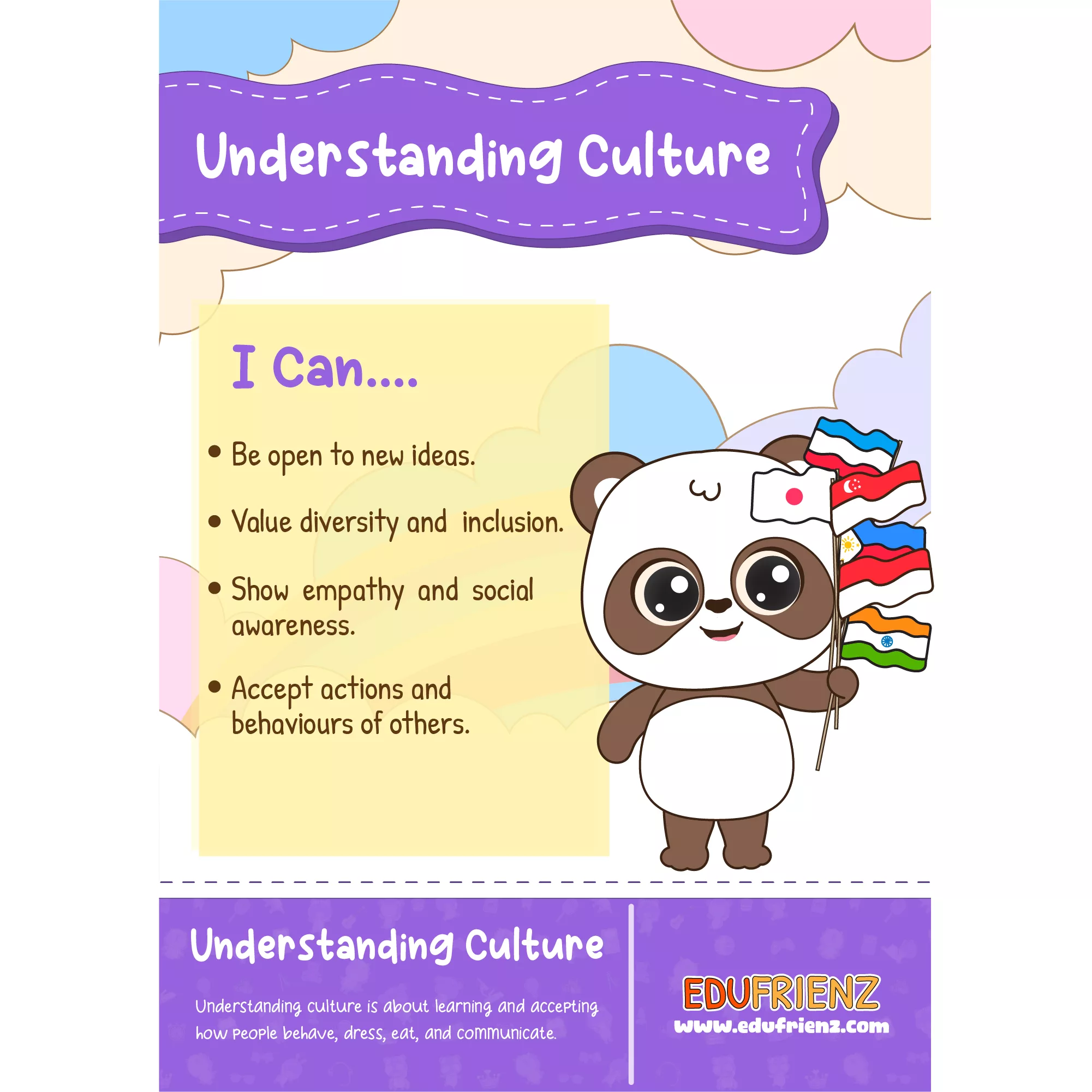 Ready to Use Understanding Culture Poster for Kids | Edufrienz